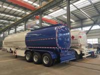China Liangshan 30000l-60000l Aluminium Fuel Tanker Semi Trailer for sale