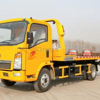 China Sinotruk HOWO New / Used 3 Tons 4x2 Wrecker Tow Road Block Removal Truck for sale