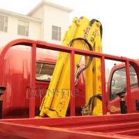 China Sinotruk HOWO 4x2 Truck Mounted Telescopic Crane Hook Folding Arm Lifting Truck for sale