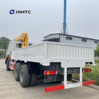 China Sinotruk Howo 6x4 10 Telescopic Truck Mounted Crane Straight Arm Cargo Truck Crane for sale