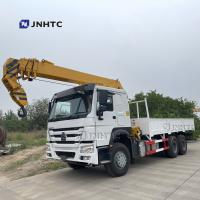 China Sinotruk Howo 6x4 10 Telescopic Truck Mounted Crane Straight Arm Cargo Truck Crane for sale