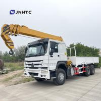 China Sinotruk Howo 6x4 10 Telescopic Truck Mounted Crane Straight Arm Cargo Truck Crane for sale