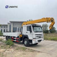 China Sinotruk Howo 6x4 10 Telescopic Truck Mounted Crane Straight Arm Cargo Truck Crane for sale
