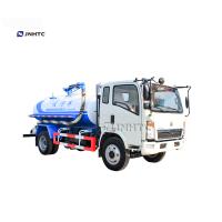 China SINO HOWO 4x2 6 Tyres Small Vacuum Sewage Suction Truck 3000L 5000L 6000L for sale