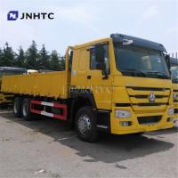 China 6X4 371HP Flatbed Heavy Cargo Truck With Sidewall for sale