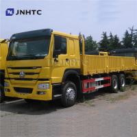 China 6X4 371HP Flatbed Heavy Cargo Truck With Sidewall for sale
