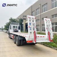 China HOWO Cargo Truck For Eacavator Construction Machinery Transport Flatbed Trailer for sale