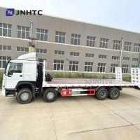 China HOWO Cargo Truck For Eacavator Construction Machinery Transport Flatbed Trailer for sale