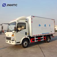 China HOWO 4X2 8000kg Light Duty Commercial Trucks Refrigerator Box Truck Freezer Van for sale