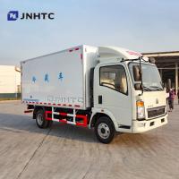 China HOWO 4X2 8000kg Light Duty Commercial Trucks Refrigerator Box Truck Freezer Van for sale
