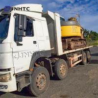 China SINOTRUK HOWO 8X4 371hp Removable cargo box Dump truck Flat Bed Tray Tipper for sale