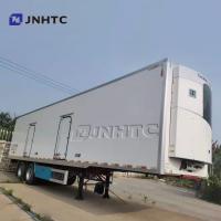 China 3 Axles 30tons 50tons Refrigerated Semi Trailer Vegetables Meat Drinks Transport for sale