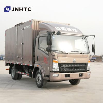 China SINOTRUK HOWO 6 Tons 116hp LHD Box Truck Van Cargo Truck for sale
