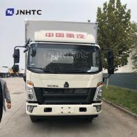 China HOWO Light Duty 4x2 Transport Van Container Cargo Box Truck for sale