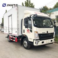 China HOWO Light Duty 4x2 Transport Van Container Cargo Box Truck for sale
