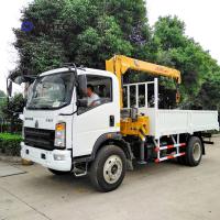 China Howo Light 2 tons 3 tons Small Dump Truck With Crane Left Right Hand Drive for sale
