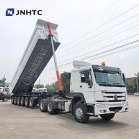 China Four Axle 80 Tons Carrying Gravel Dumper Trailer U Shape for sale