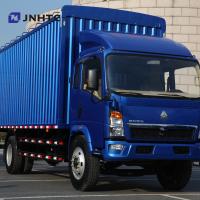 China HOWO 4x2 Light Duty Commercial Trucks Transport Cargo Box Wagon Van Truck for sale