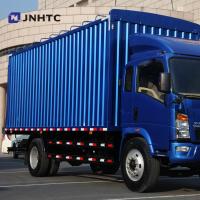 China HOWO 4x2 Light Duty Commercial Trucks Transport Cargo Box Wagon Van Truck for sale