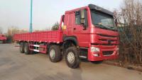 China Sinotruk HOWO Flatbed Cargo Truck 8*4 12 wheeler Heavy Van for sale