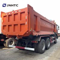 China HOWO 6X4 371 Green 20 Cubic Heavy Duty Dump Truck With U Type Cargo Body Alarm Light for sale