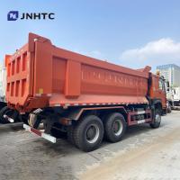 China HOWO 6X4 371 Green 20 Cubic Heavy Duty Dump Truck With U Type Cargo Body Alarm Light for sale