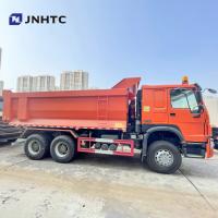 China HOWO 6X4 371 Green 20 Cubic Heavy Duty Dump Truck With U Type Cargo Body Alarm Light for sale