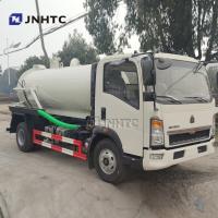 China Sinotruk HOWO 4X2 Sewage Suction Truck Euro 3 Rhd LHD 5000 Liters for sale