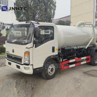 China Sinotruk HOWO 4X2 Sewage Suction Truck Euro 3 Rhd LHD 5000 Liters for sale