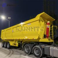 China Three Axle 3 Axles Heavy Duty Semi Trailers 60 Tons Payload 45CBM Dump Tipper for sale