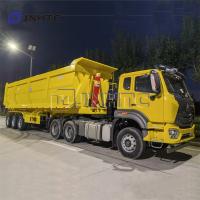 China Three Axle 3 Axles Heavy Duty Semi Trailers 60 Tons Payload 45CBM Dump Tipper for sale