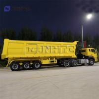 China Three Axle 3 Axles Heavy Duty Semi Trailers 60 Tons Payload 45CBM Dump Tipper for sale