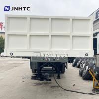 China 70 Ton Hydraulic Tipping Trailer Heavy Duty Semi Trailers Dump Truck Side Tipper for sale