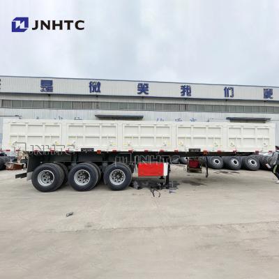 China 70 Ton Hydraulic Tipping Trailer Heavy Duty Semi Trailers Dump Truck Side Tipper for sale