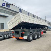 China 3 4 Axle Side Wall Fence Cargo Semi Trailer 40T 60T Hydraulic Side Tipper for sale