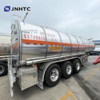 China 3 Axle 45000 50000 Liters Stainless Steel Milk Tanker Water Oil Tank Semi Truck Trailer for sale