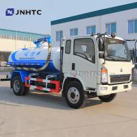 China HOWO Euro2 116hp 4X2 Sewage Suction Truck 5cbm for sale