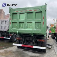 China Green Dump Mining Tipper Trucks / Heavy Dump Truck Steel Framed Structure for sale
