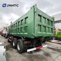 China Green Dump Mining Tipper Trucks / Heavy Dump Truck Steel Framed Structure for sale