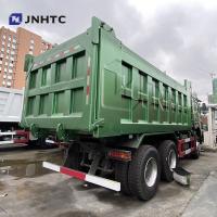China Green Dump Mining Tipper Trucks / Heavy Dump Truck Steel Framed Structure for sale