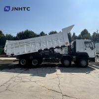 China Front Lifting Heavy Duty Dump Truck 12 wheels With Rear Cover Sinotruk Howo for sale