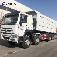 China Sinotruk Howo Benz White Dump Truck 50T 12 wheels Right Hand Drive New Model for sale