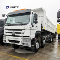 China Sinotruk Howo Benz White Dump Truck 50T 12 wheels Right Hand Drive New Model for sale