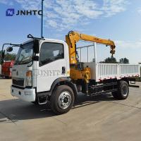 China Sinotruk Howo 4*4 small Cargo Truck With 3.2T Crane for sale