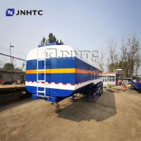 China 3 Axles 40000L 2 Compartment Heavy Duty Semi Trailers Used Oil Fuel Tanker for sale