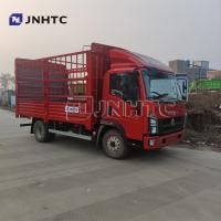 China Cargo Transport 4x2 Light Cargo Box Van Truck 6 Wheelers Fence Sidewall Truck for sale