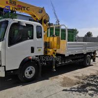 China Sinotruk Howo 4X2 Light Telescoping Boom Crane Truck 5 Ton for sale