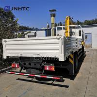 China SINOTRUK HOWO 4X2 Light Duty Commercial Trucks With CRANE RHD 10 Ton Truck for sale