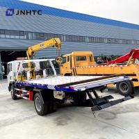China Sinotruk HOWO 4x2 3-12TON Light Flatbed Cargo Wrecker Crane Truck for sale