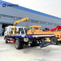 China Sinotruk HOWO 4x2 3-12TON Light Flatbed Cargo Wrecker Crane Truck for sale